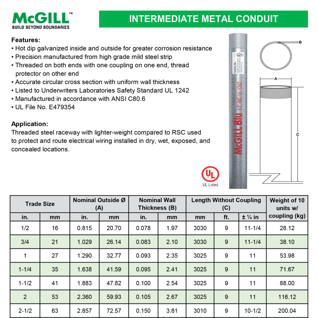 McGill - IMC Pipe - Zenith United